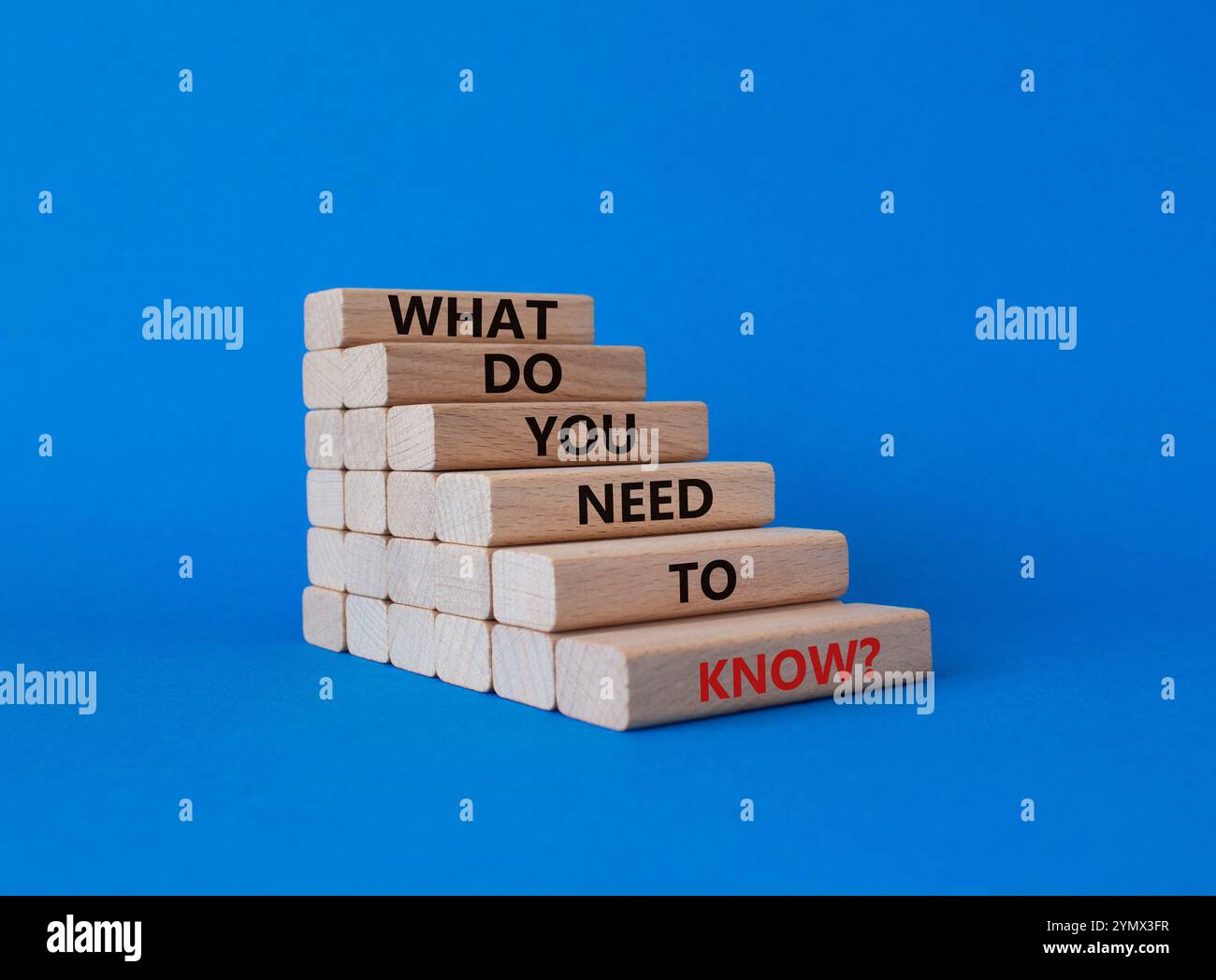What do You need to Know symbol. Wooden blocks with words What do You ...