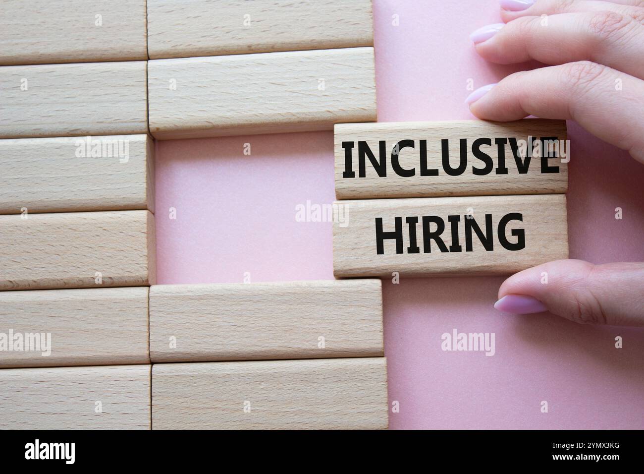 Inclusive Hiring symbol. Wooden blocks with words Inclusive Hiring ... Inclusive Hiring symbol. Wooden blocks with words Inclusive Hiring ...