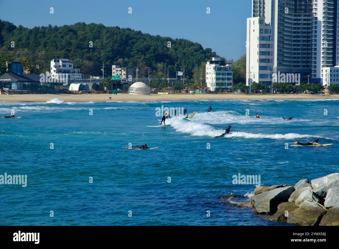 Blue waves of yangyang county hi-res stock photography and images - Alamy