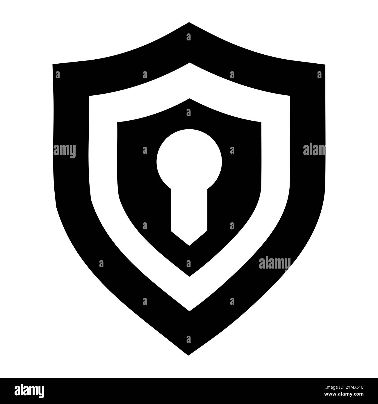 Shield emblem outline Black and White Stock Photos & Images - Alamy