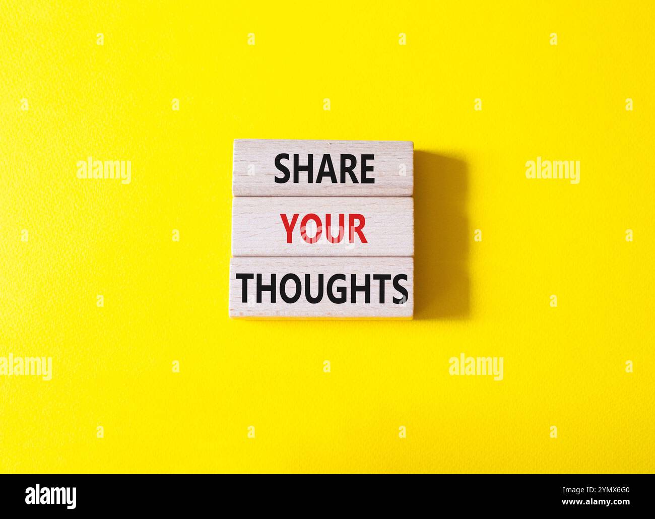 Share your Thoughts symbol. Concept words Share your Thoughts on wooden ...