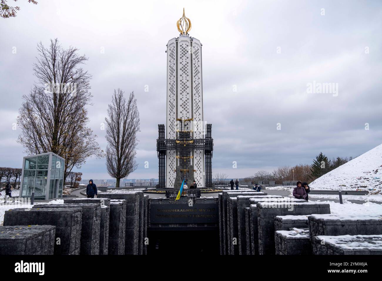 Kyiv, Ukraine. 24th Nov 2024. Holodomor Victims Memorial seen before ...