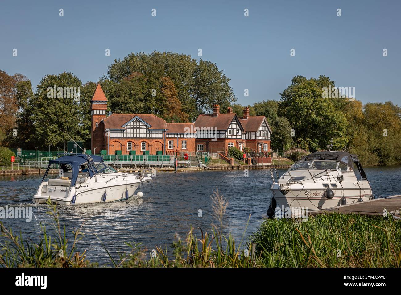 Hythe End Pumping Station, Staines, Surrey, England, UK Stock Photo - Alamy