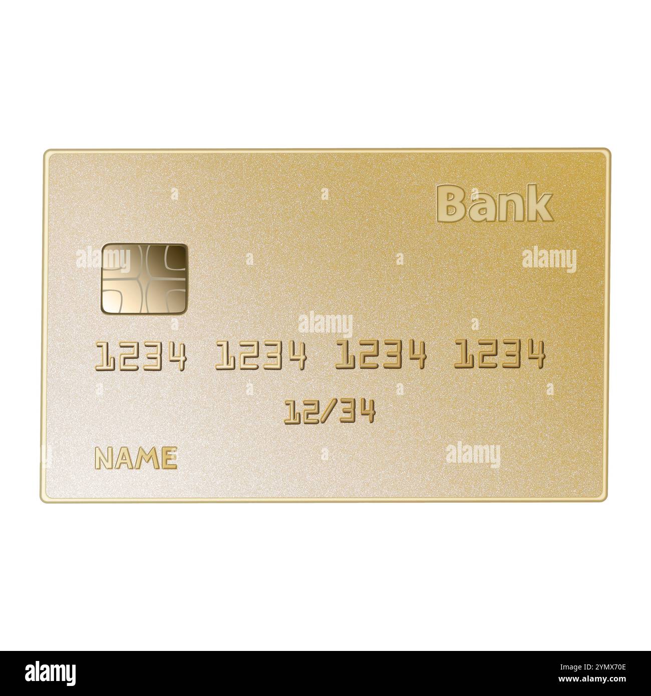 Gold credit card template hi-res stock photography and images - Alamy