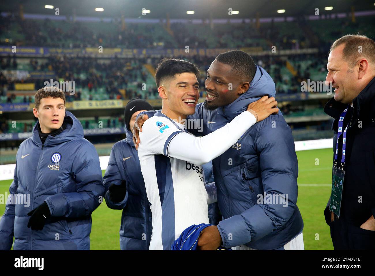 Inter celebration in the end during the Serie A soccer match between ...