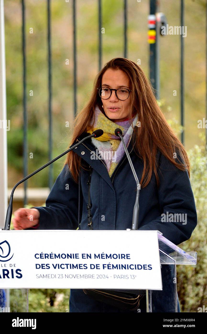 Paris, France. 23rd Nov, 2024. Anne Cécile Mailfert, President of the ...