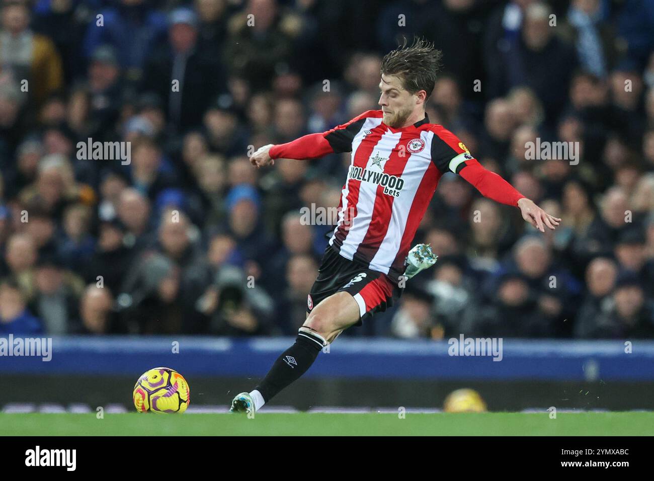 Mathias Jensen of Brentford in action during the Premier League match ...