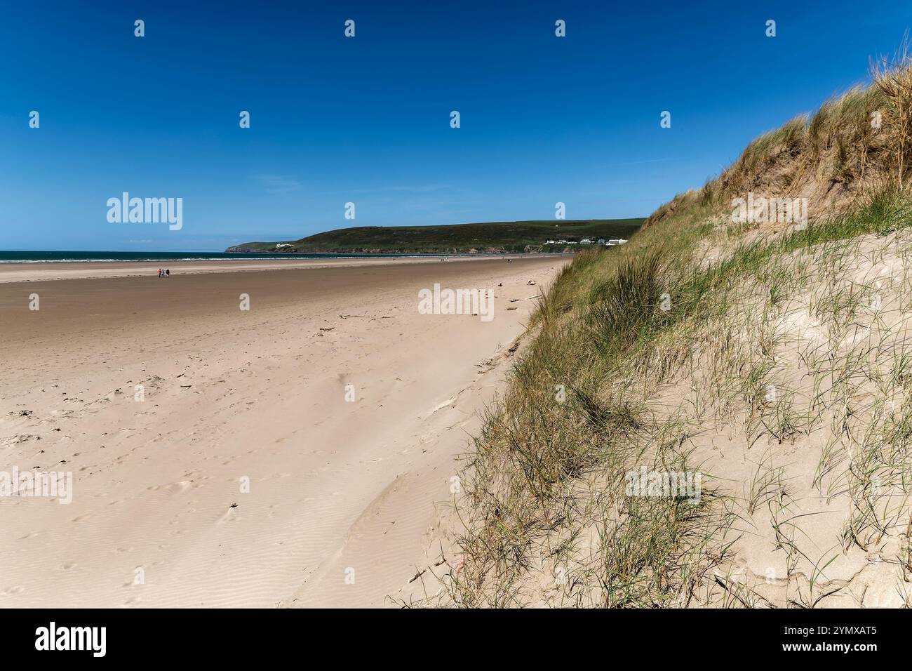 Saunton Sands: Beach and Sand Dune View Looking Towards Saunton, Croyde ...