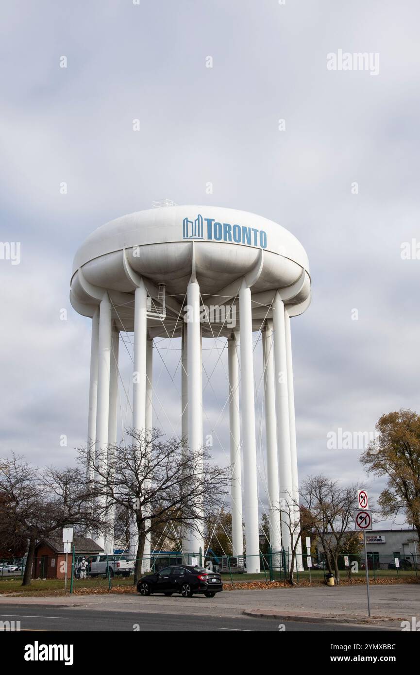 Toronto sign on a water tower on Water Tower Gate in Scarborough ...