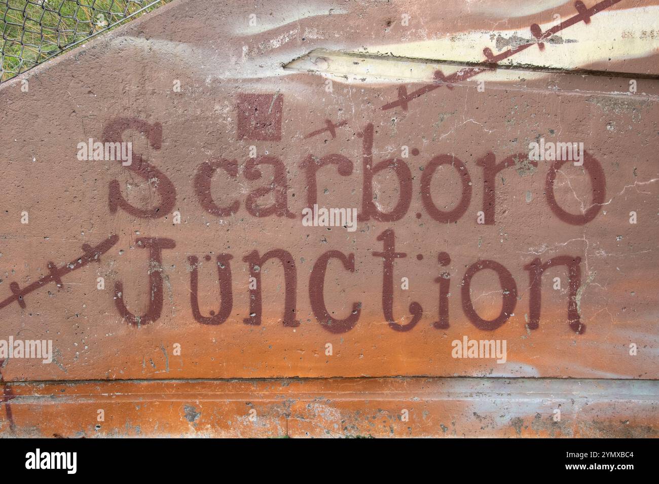 Historic Scarborough Junction mural on St. Clair Avenue East in Toronto ...