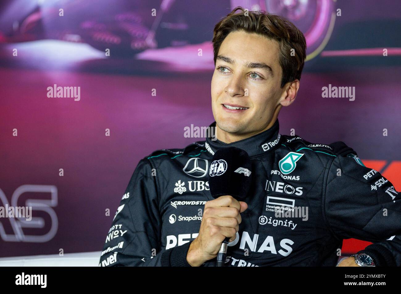 LAS VEGAS, NV - NOVEMBER 22: George Russell (63) of United Kingdom and ...