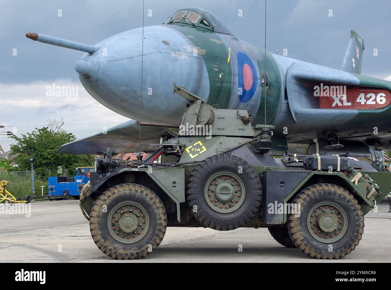 Vintage, historic preserved military history on display. Former Royal ...