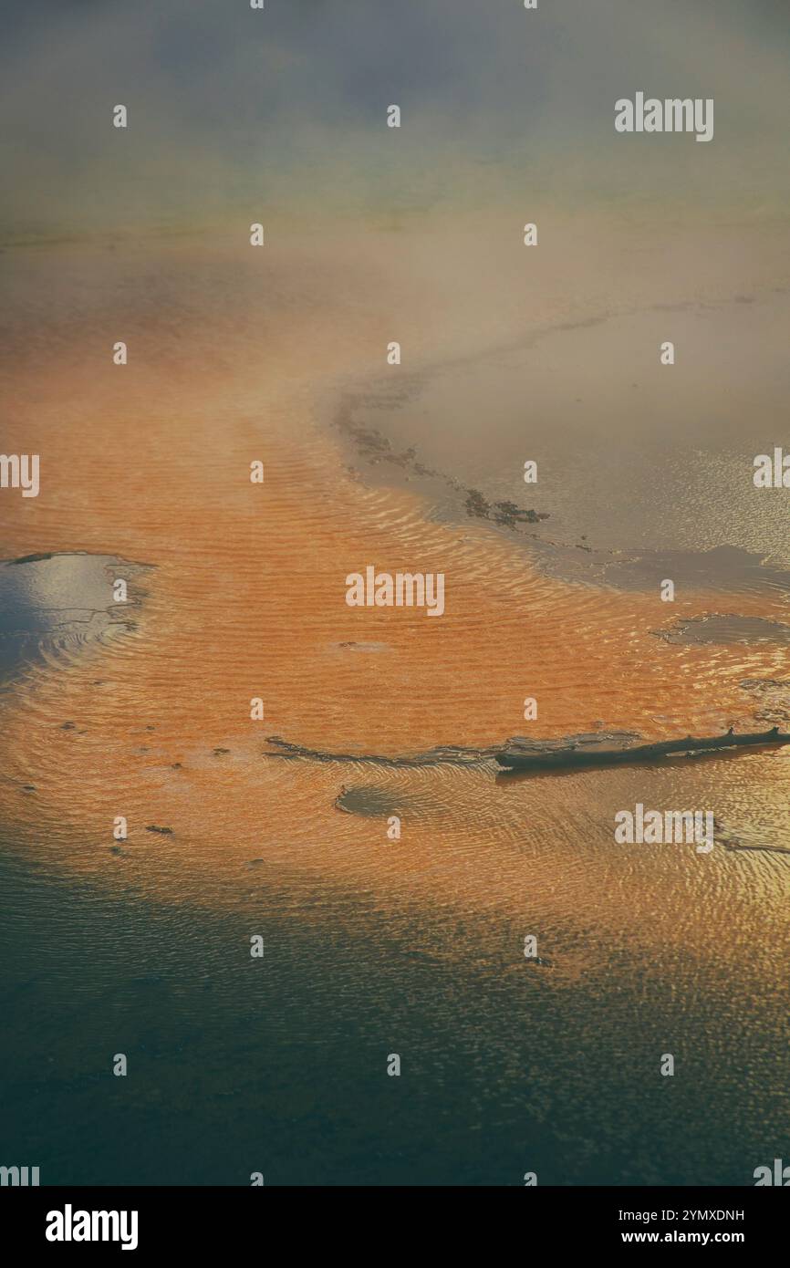 Textures and colors of the terrain in Yellowstone National Park XVII ...