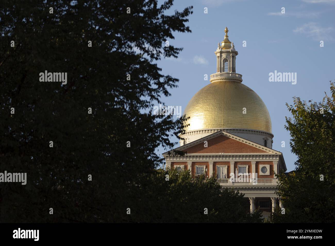 Boston Common, Public Garden, city park in the Autumn, fall foliage ...