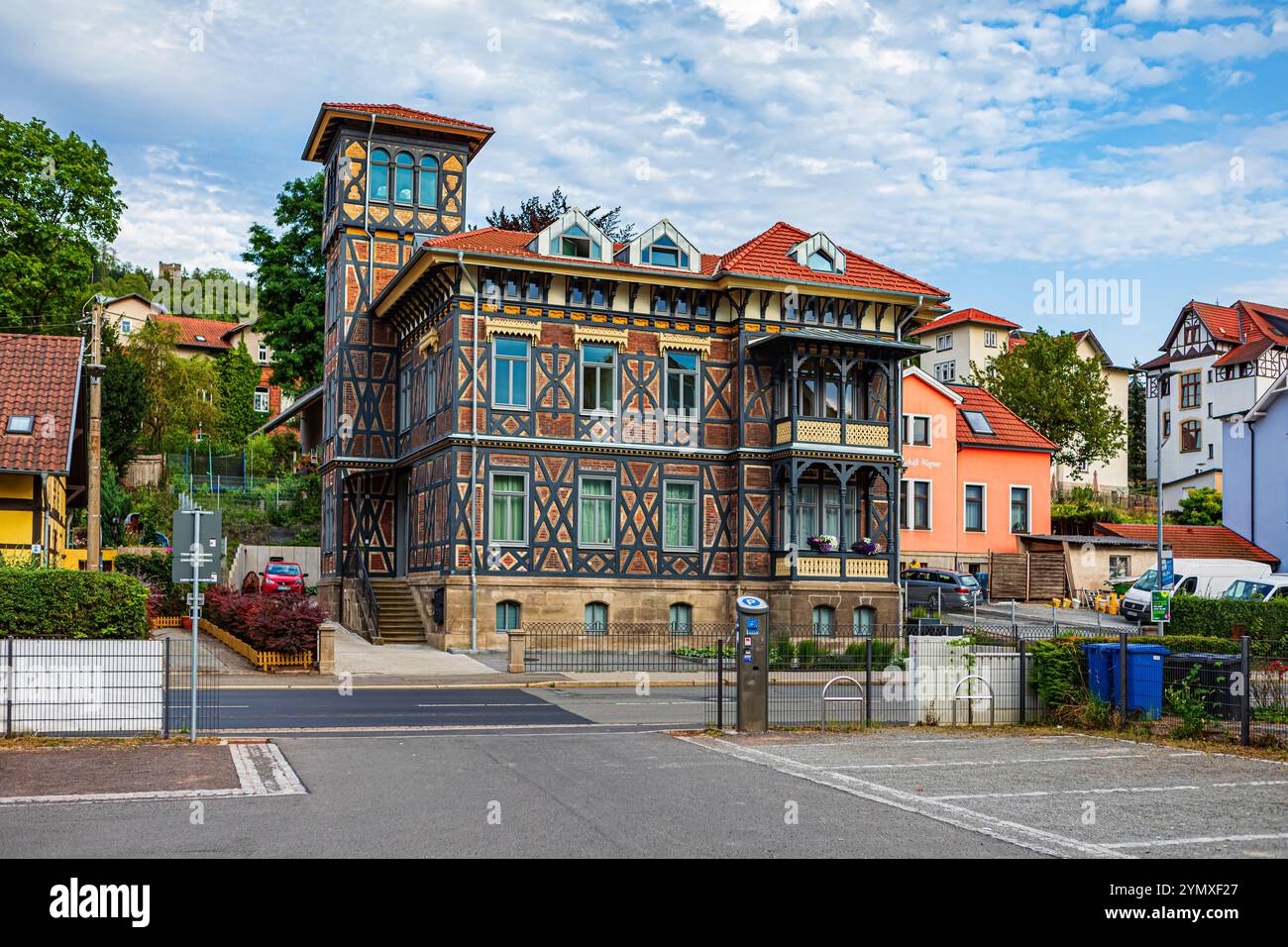 Cityscape Of Meiningen Town In Thuringia, Germany Stock Photo - Alamy
