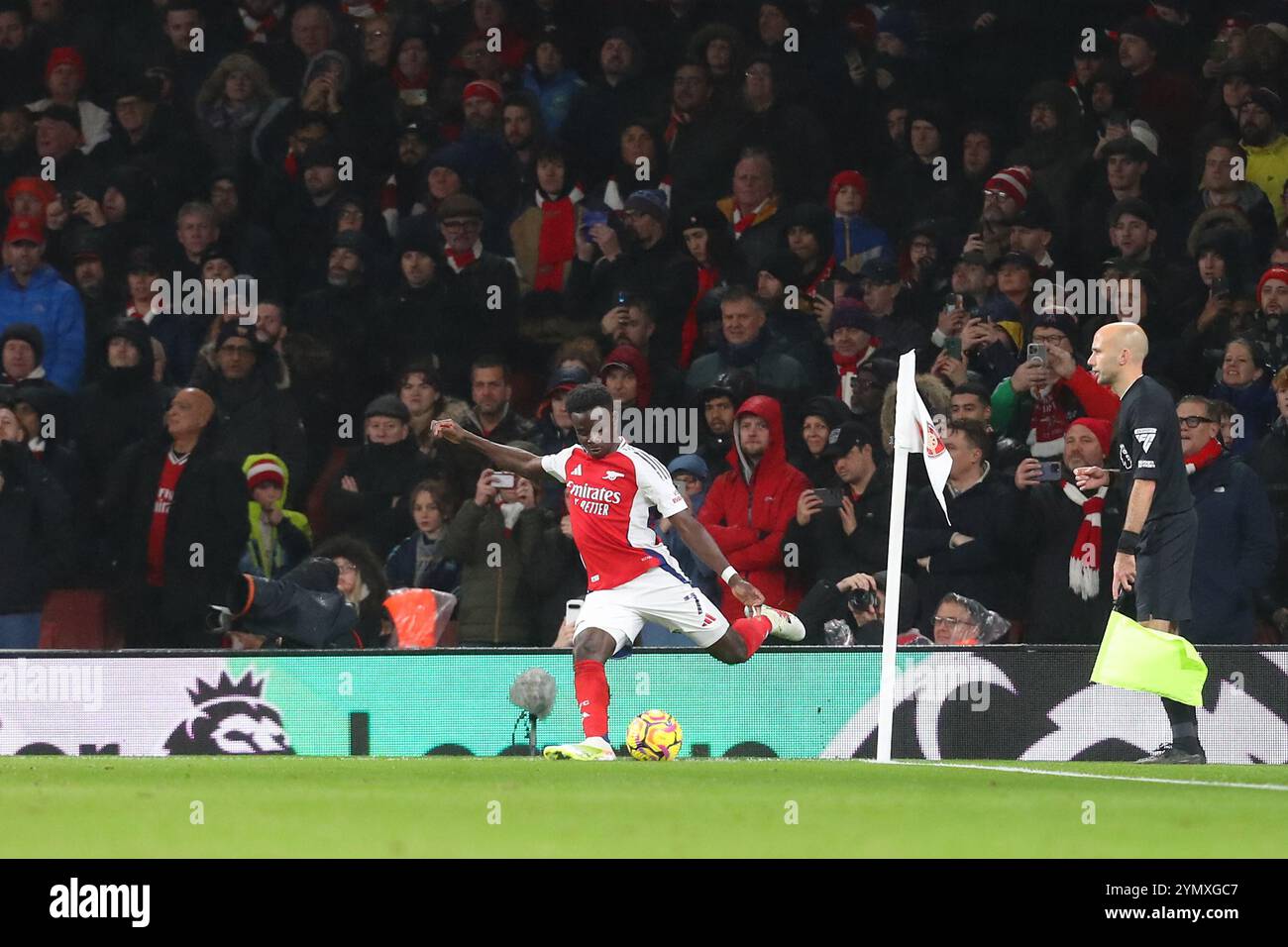 Emirates Stadium, London, UK. 23rd Nov, 2024. Premier League Football ...