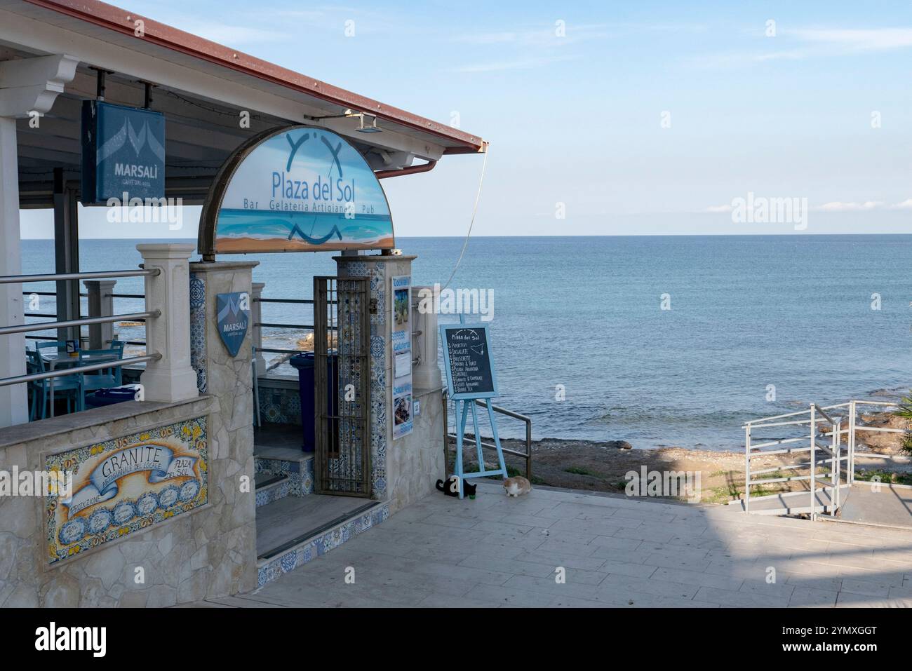 The small coastal town of Portopalo di Capo Passero in South East ...