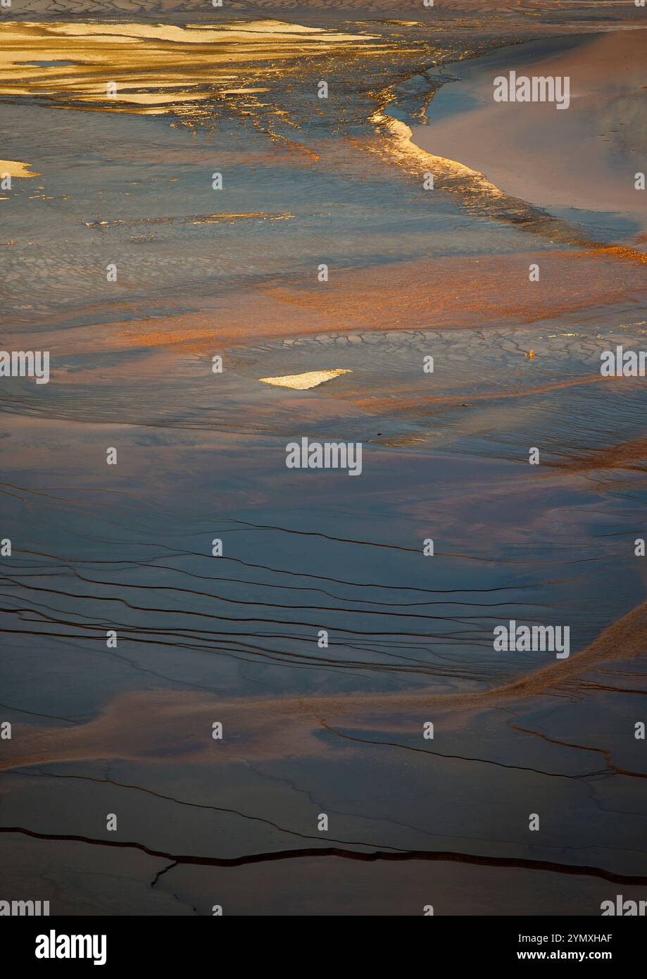 Textures and colors of the terrain in Yellowstone National Park XVIII ...