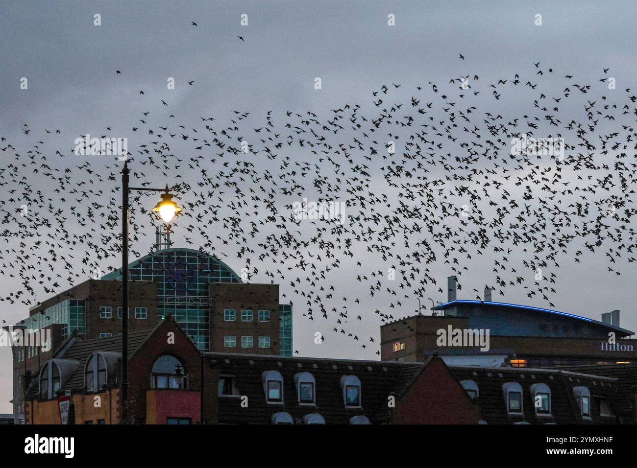 Albert Bridge, Belfast, Northern Ireland , UK. 23 Nov 2024. UK weather ...