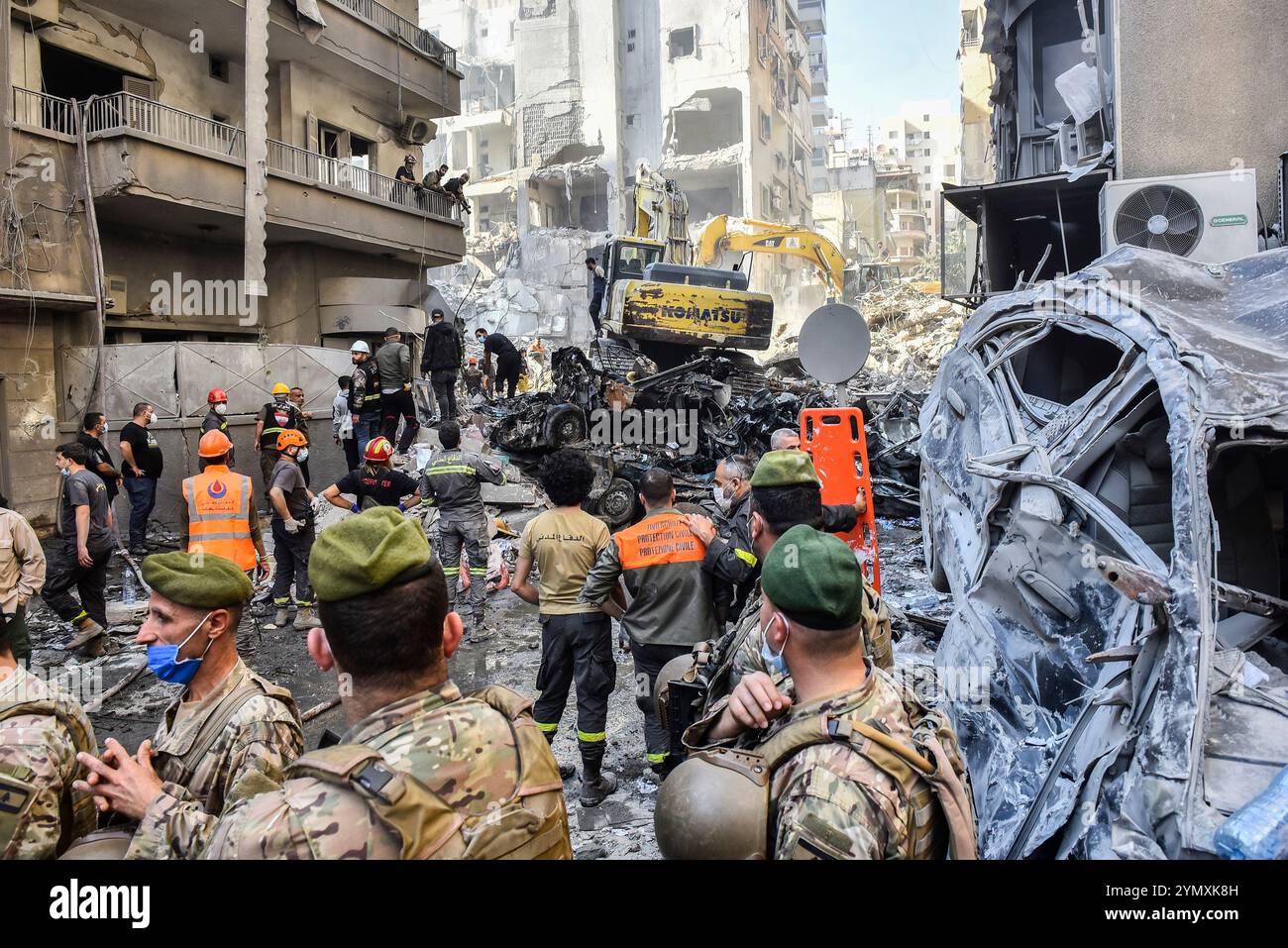 Beirut, Lebanon. 23rd Nov, 2024. Security forces Lebanon take measures ...