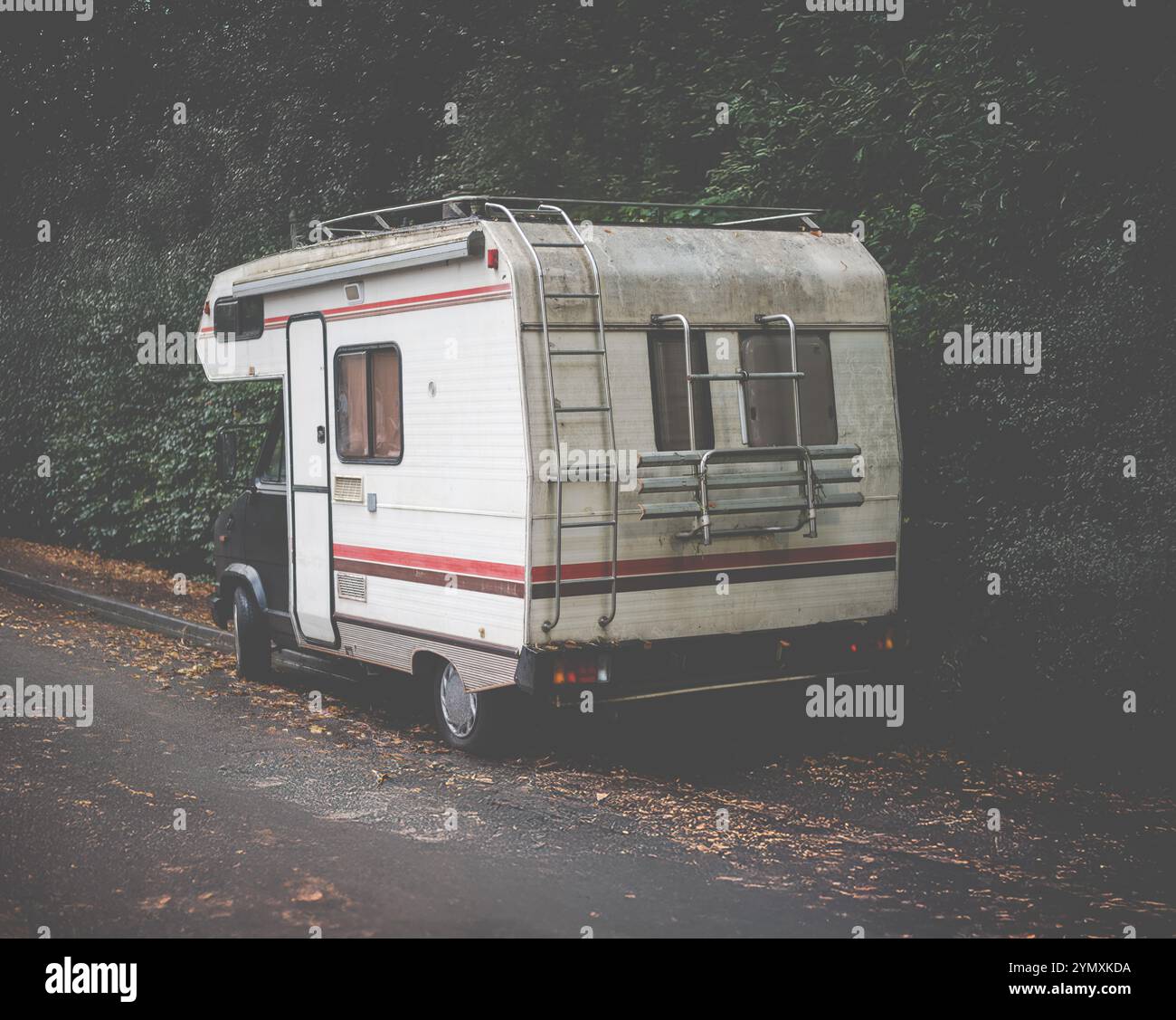 Vintage adventure campervan parked hi-res stock photography and images ...