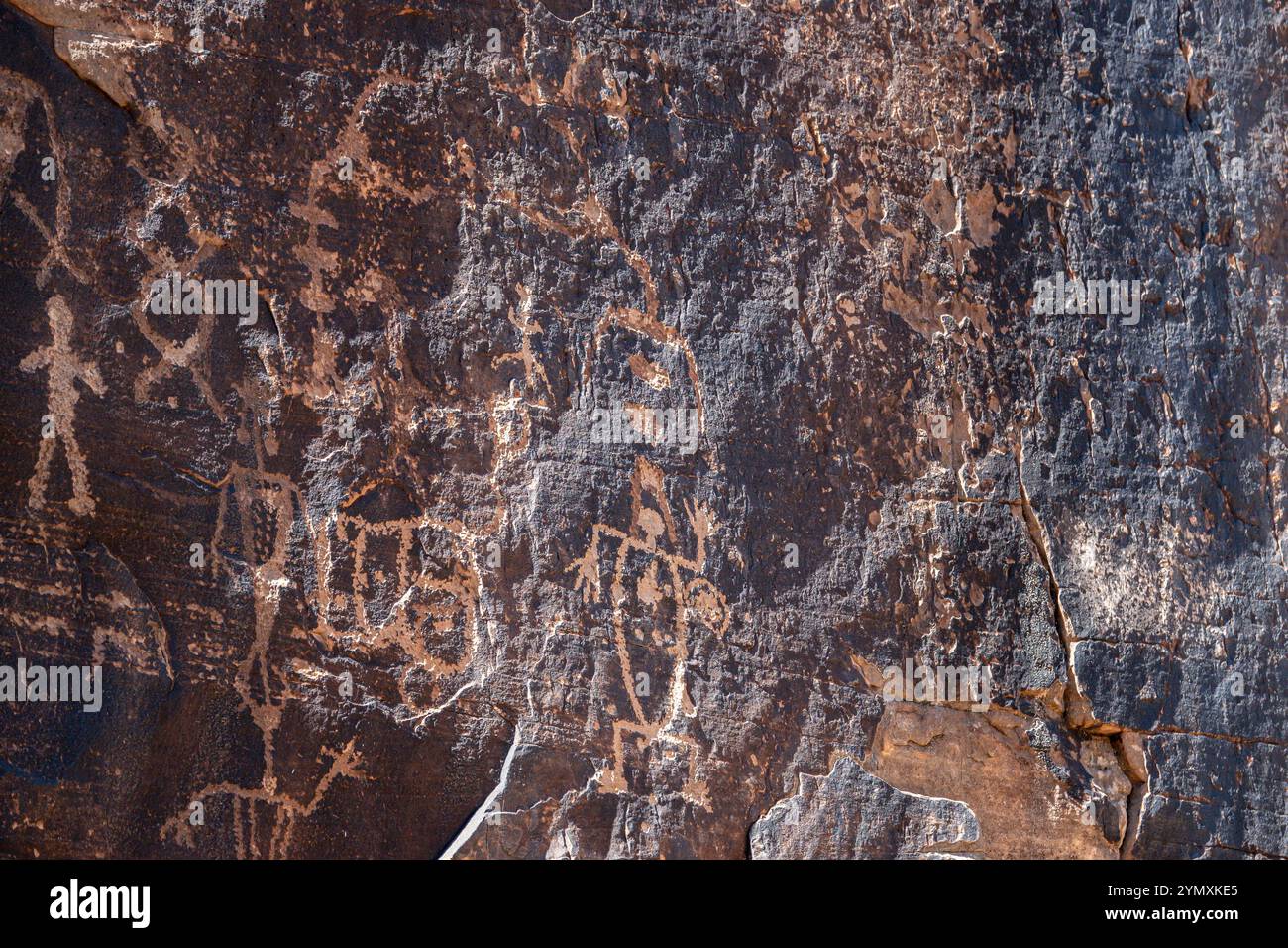Petroglyphs at Rock Art Ranch in Winslow, Arizona, USA Stock Photo - Alamy