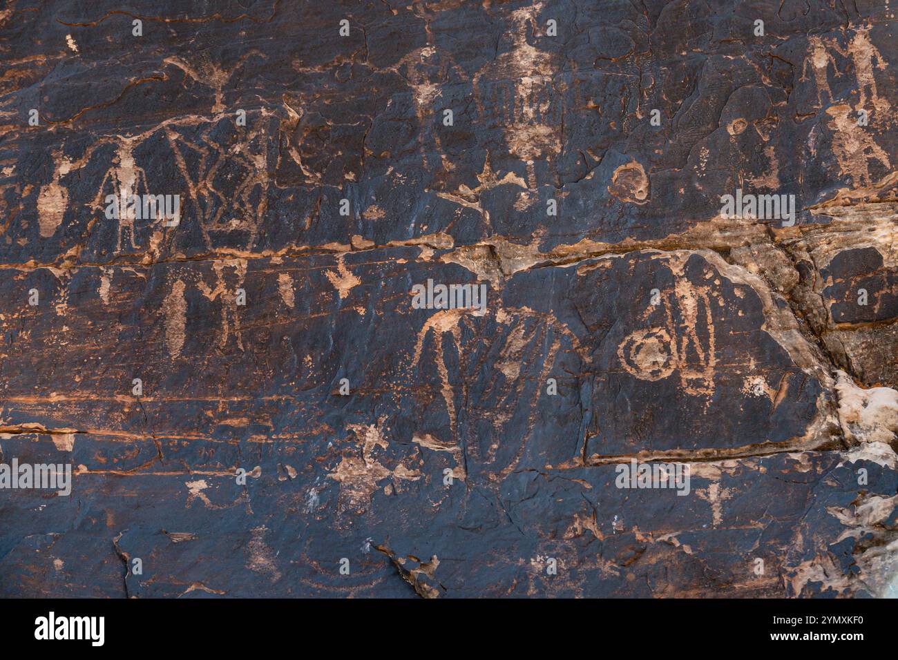 Petroglyphs at Rock Art Ranch in Winslow, Arizona, USA Stock Photo - Alamy