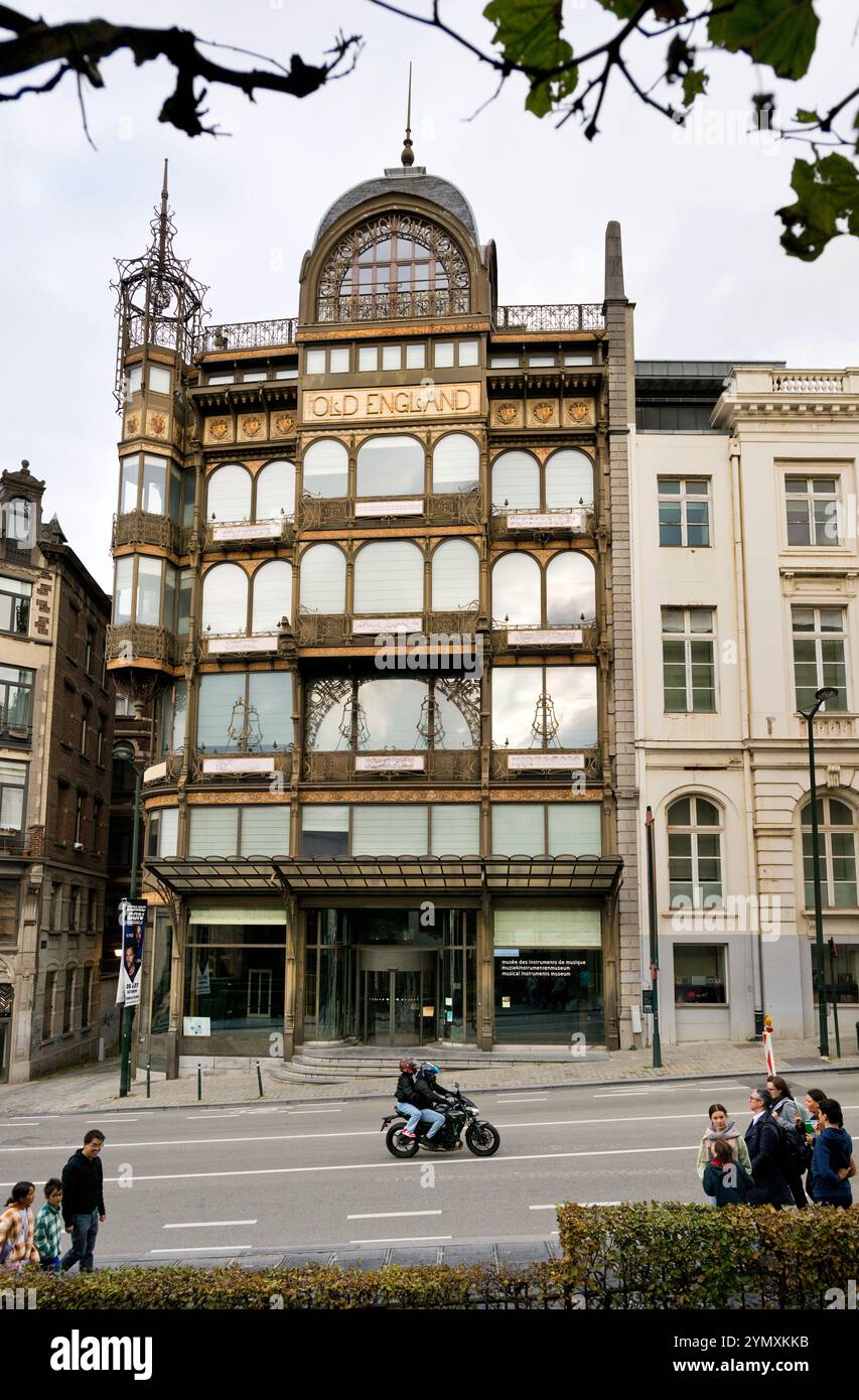 The historic art nouveau 'Old England' building in Brussels, Belgium ...