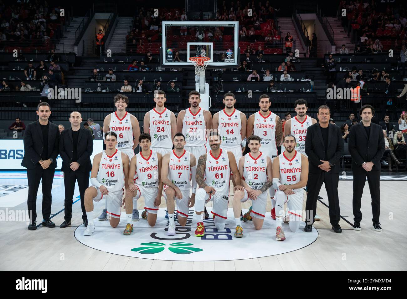 Turkey players seen at the Istanbul Basketball Development Center after the FIBA ??2025 European ...