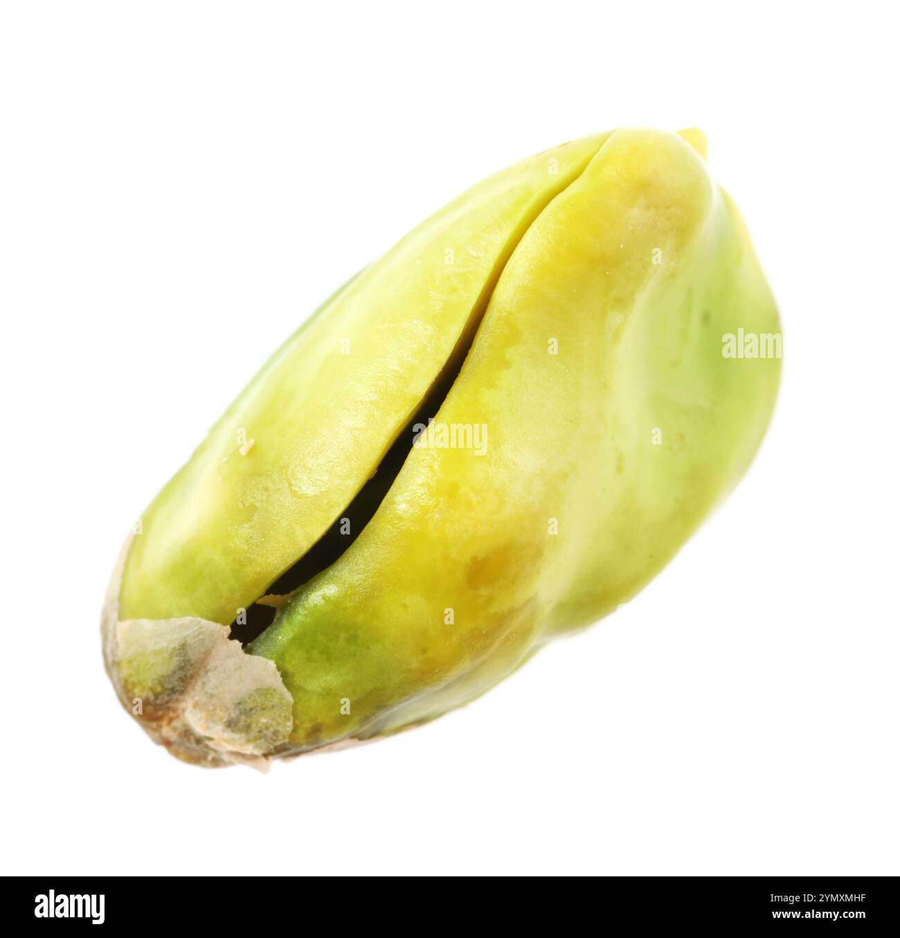 One peeled pistachio nut isolated on white Stock Photo - Alamy