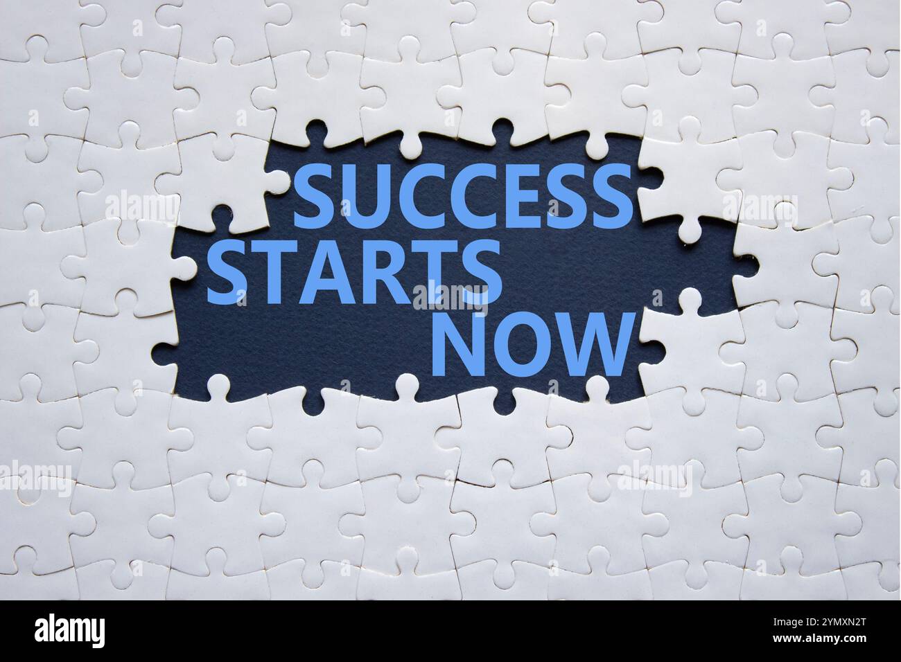 Success Starts Now symbol. Concept words Success Starts Now on white ...