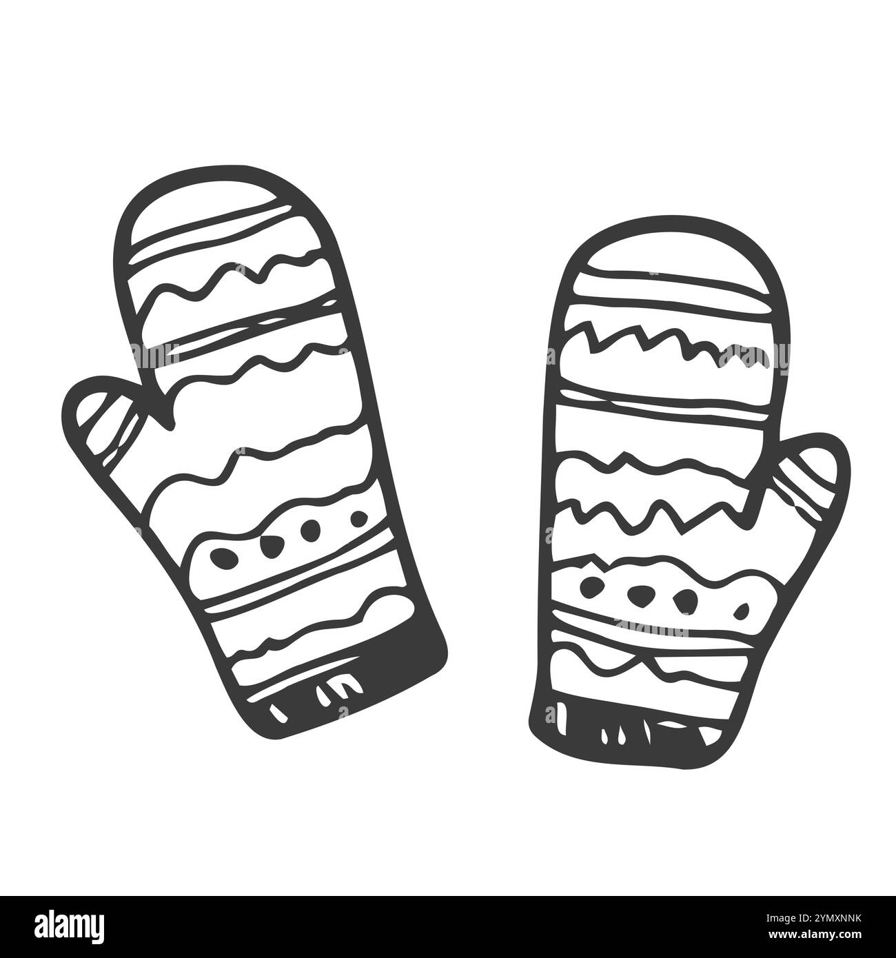 Cute children in knitted Stock Vector Images - Alamy