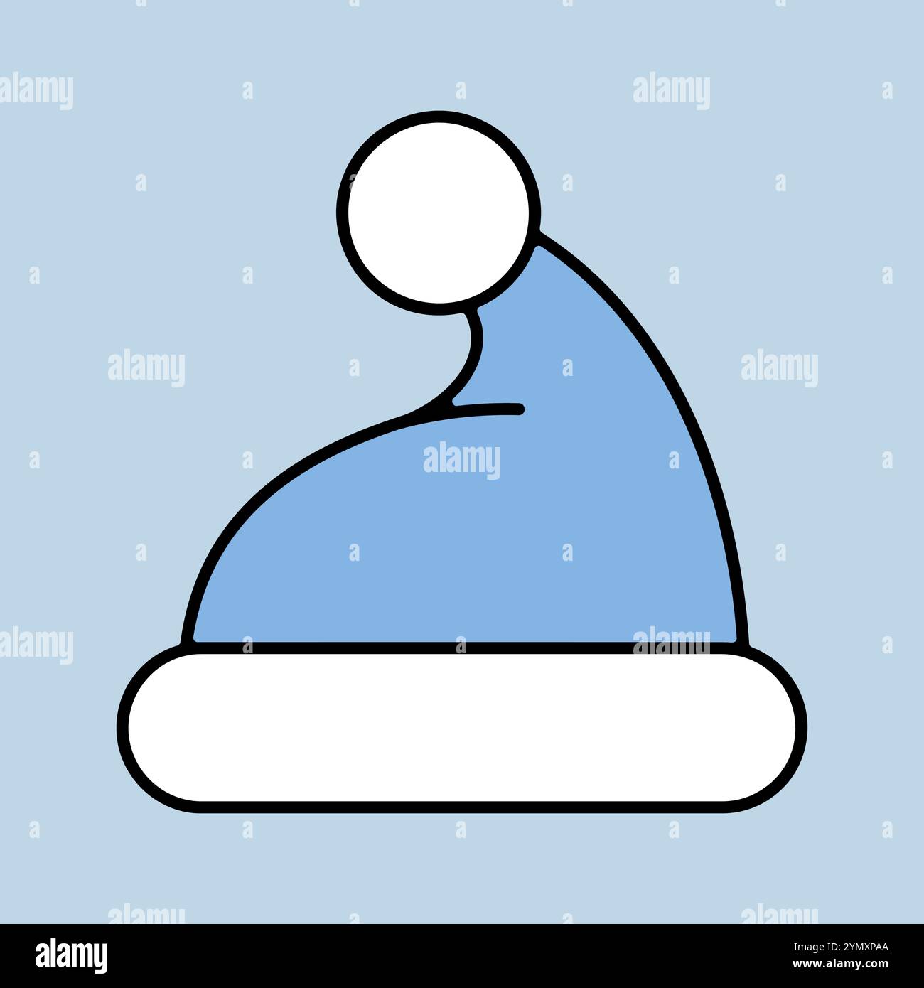 Santa Claus hat vector icon. Winter sign. Graph symbol for event and ...