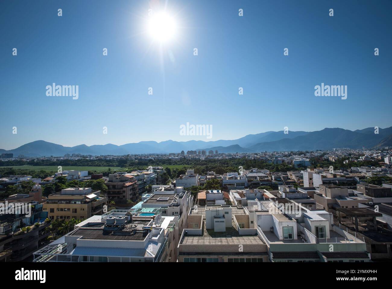 Rooftop View with Mountains in Recreio dos Bandeirantes - Rio de ...