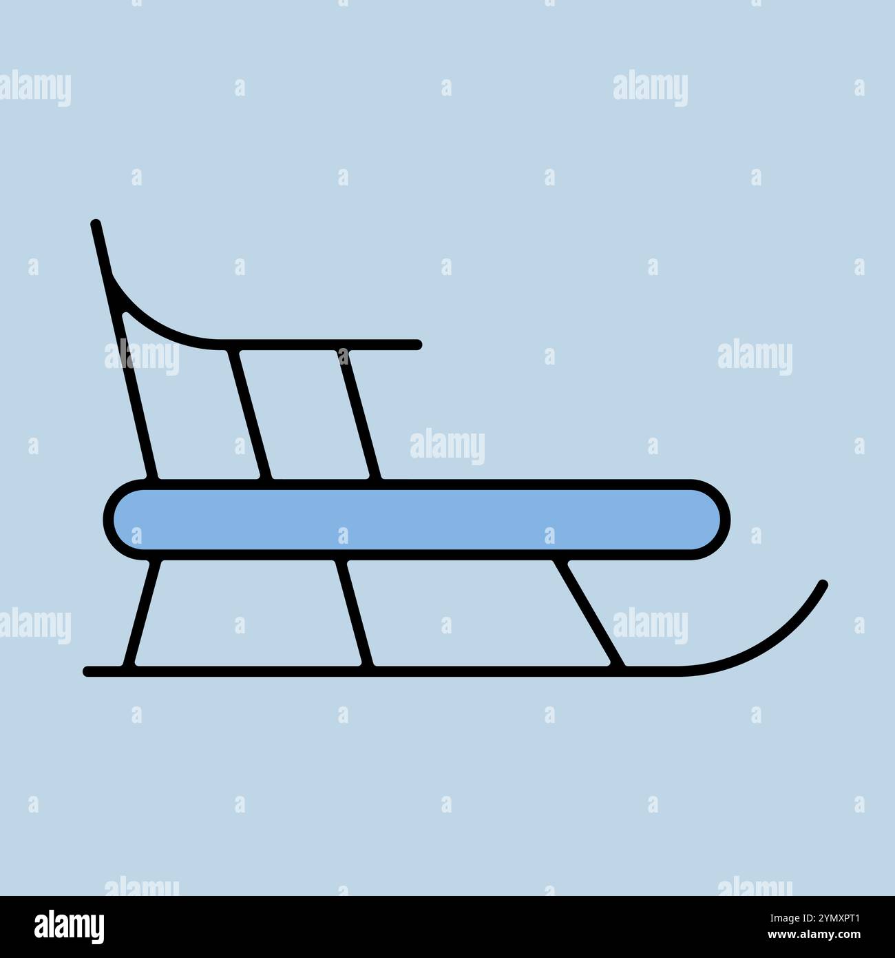 Winter sled vector icon. Winter sign. Graph symbol for event and ...