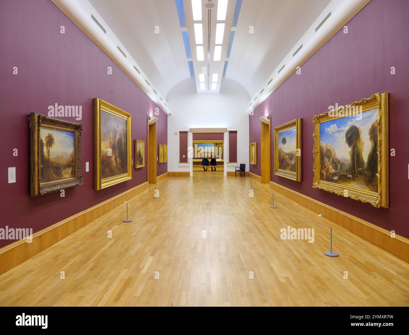 The paintings of J.M.W Turner hanging the Turner Rooms of the Tate ...