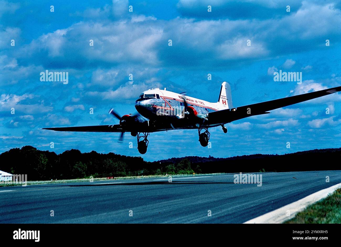 RCAF C47 Dakota taking off Stock Photo - Alamy