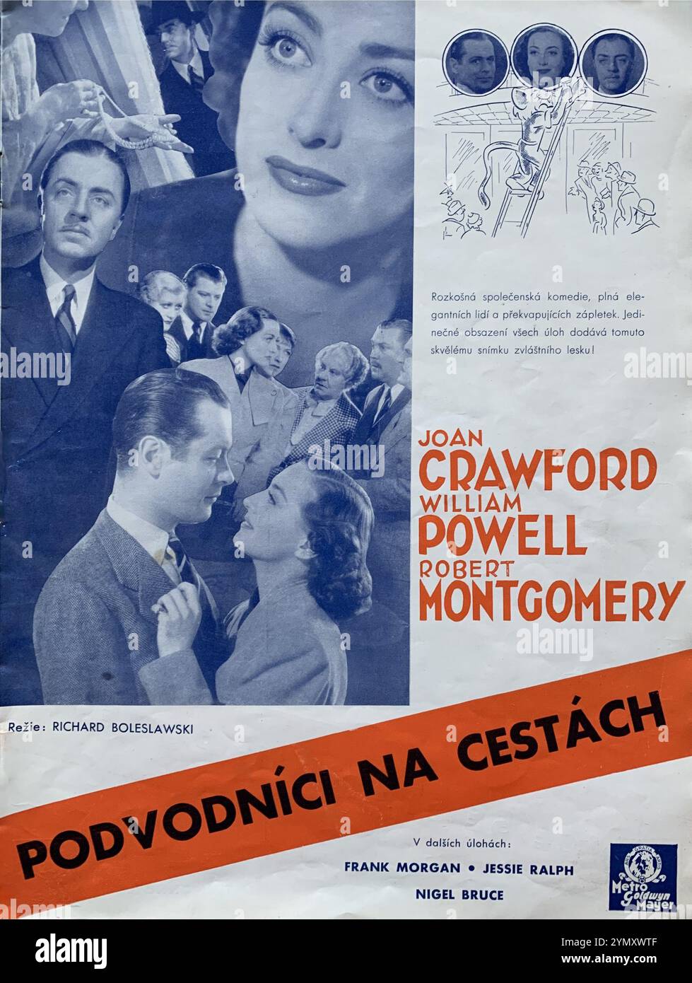 Czech Trade Ad for JOAN CRAWFORD WILLIAM POWELL ROBERT MONTGOMERY RALPH ...