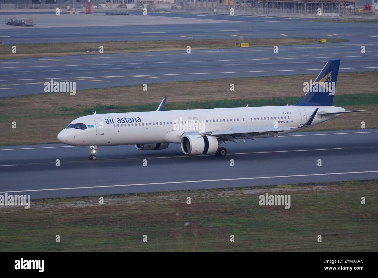 ISTANBUL, TURKIYE - JUNE 21, 2023: Air Astana Airbus A321-271NXLR (10427) landing to Istanbul ...