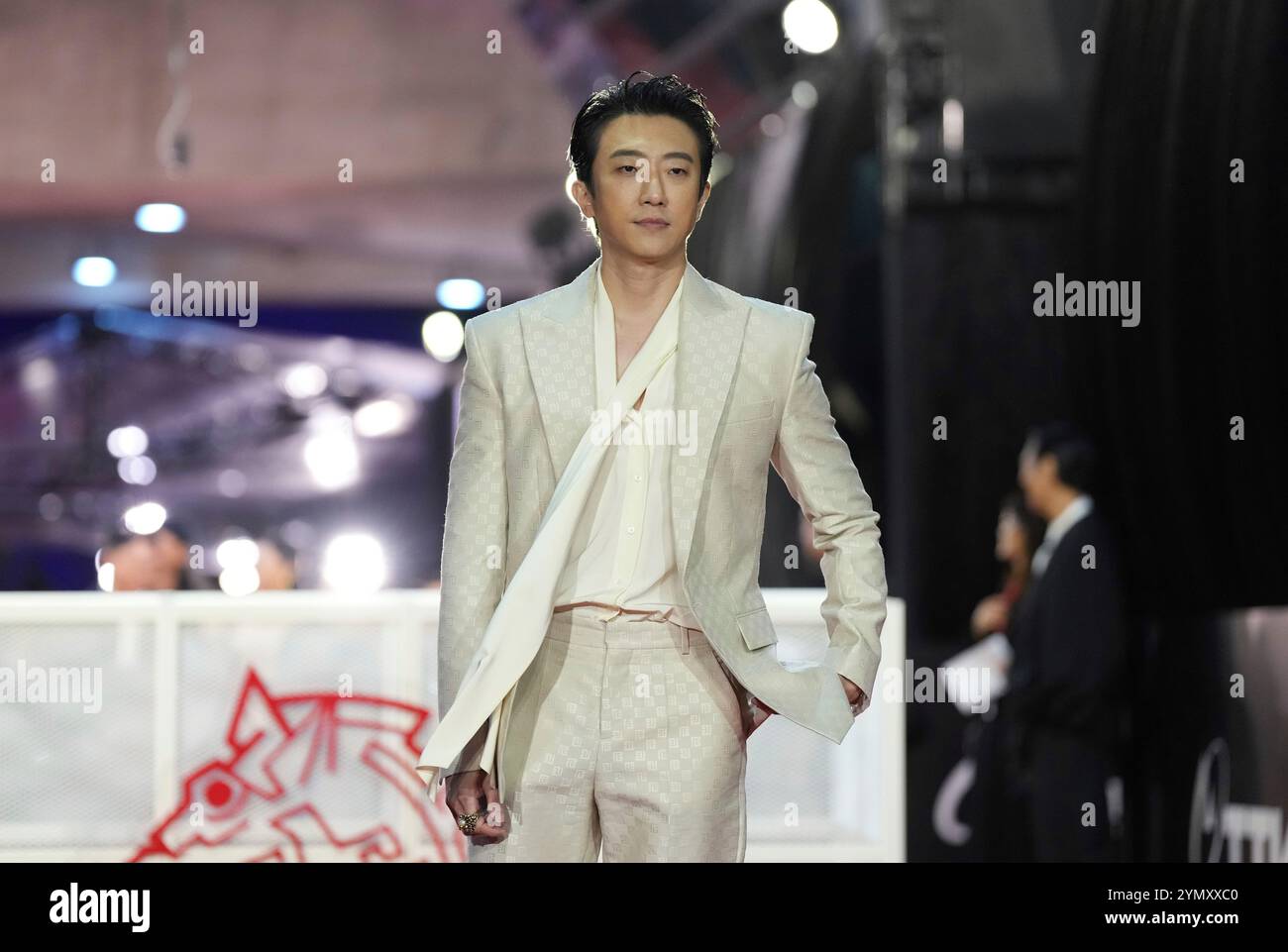 Harry Chang arrives at the 61st Golden Horse Awards in Taipei, Taiwan, Saturday, Nov. 23, 2024 ...