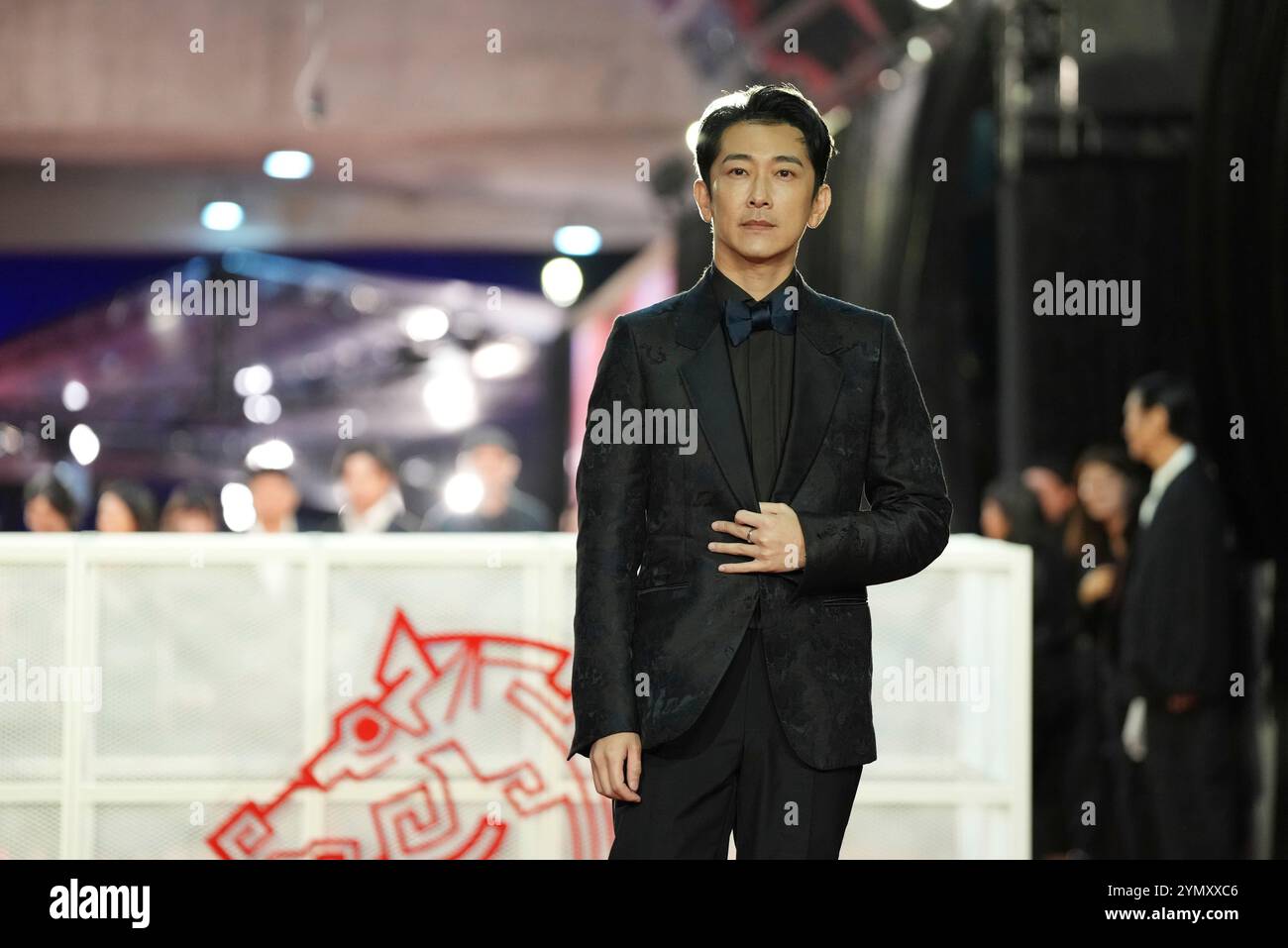 Shih Ming-shuai arrives at the 61st Golden Horse Awards in Taipei, Taiwan, Saturday, Nov. 23 ...