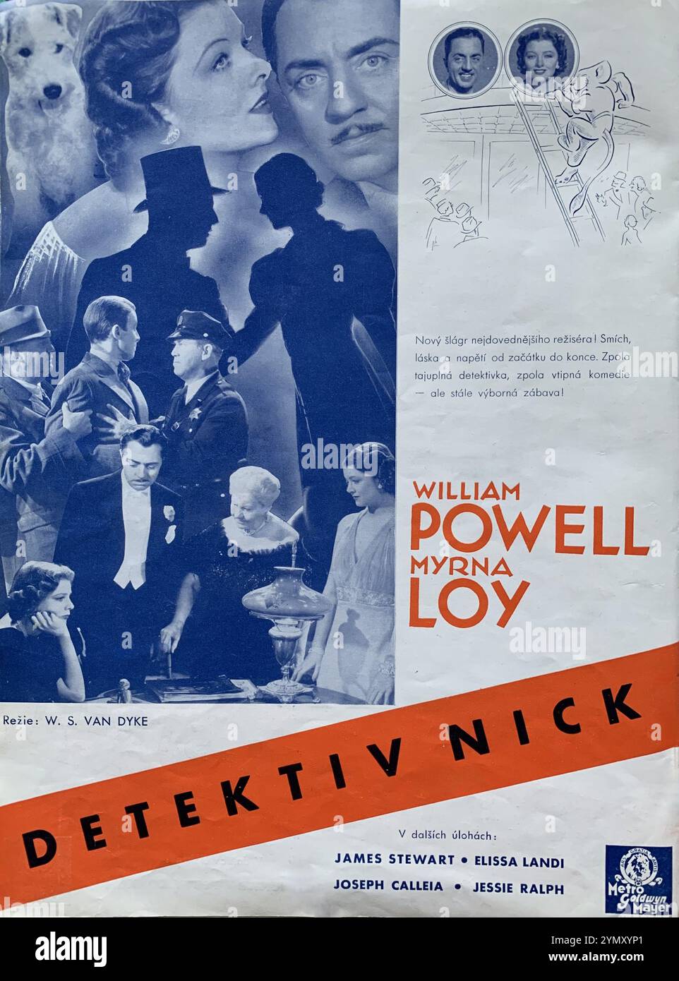 Czech Trade Ad for WILLIAM POWELL MYRNA LOY JAMES STEWART ELISSA LANDI ...