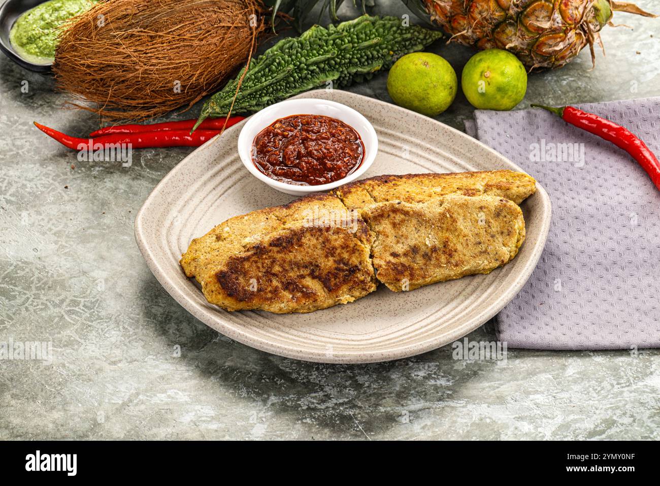 Indian traditional cuisine chiken kebab minced meat Stock Photo - Alamy