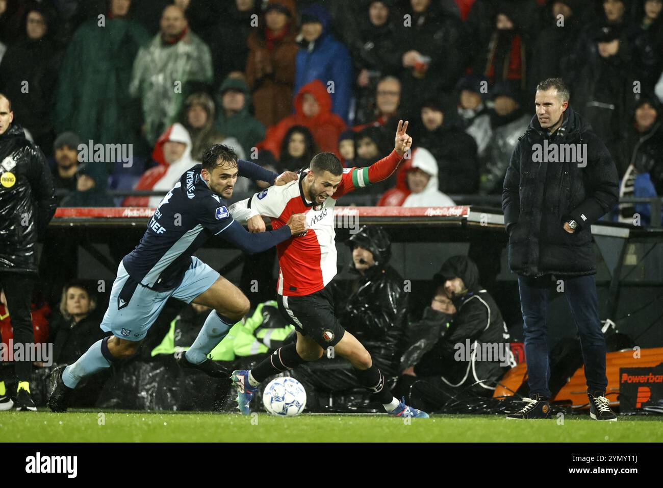 ROTTERDAM - (l-r) Sam Kersten of sc Heerenveen, David Hancko of ...