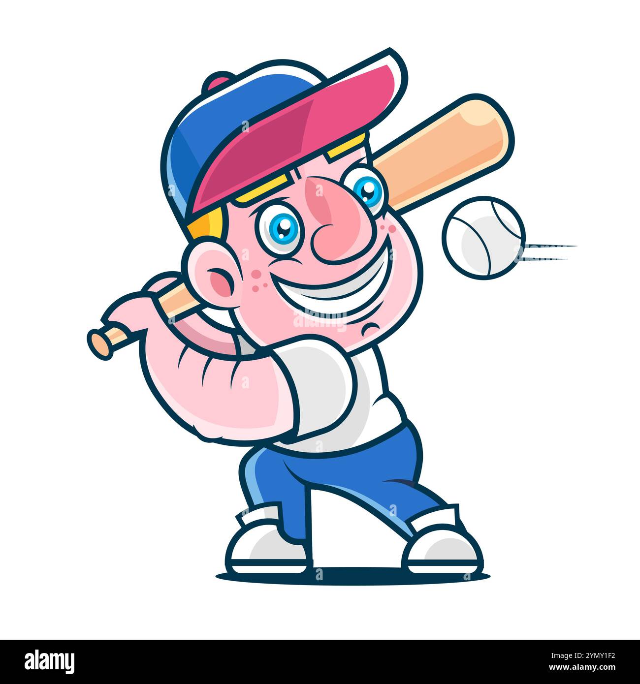 Baseball player hitting ball hi-res stock photography and images - Alamy