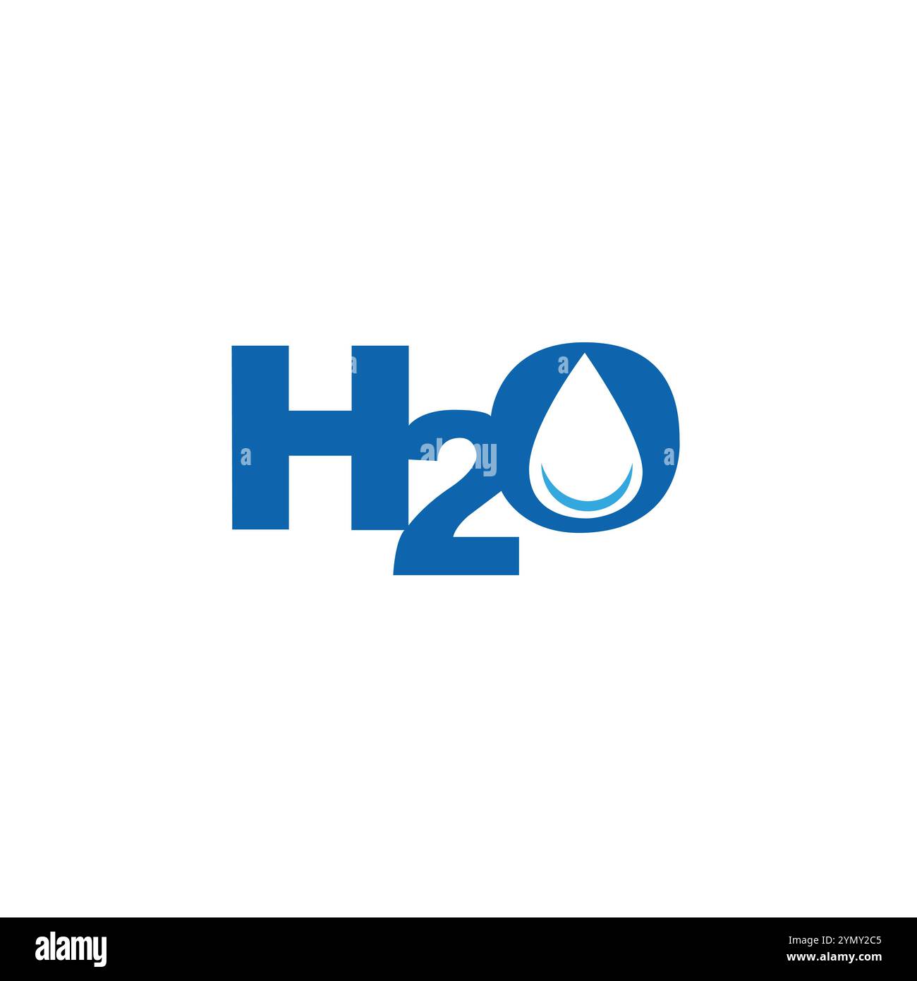 H2o or H20 letter simple unique logo design Stock Vector Image & Art - Alamy