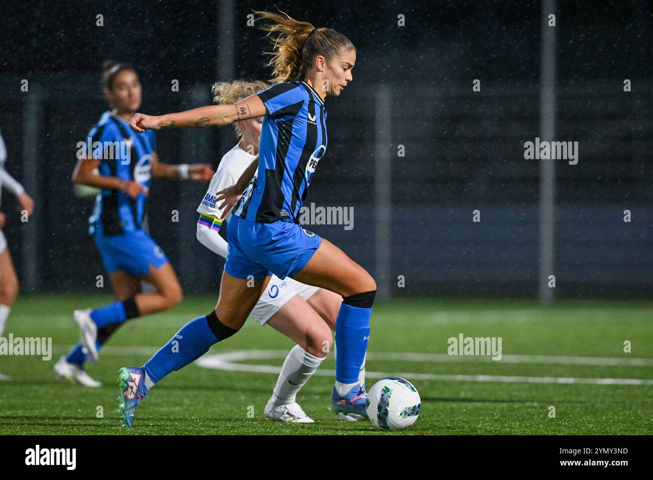 Aalter, Belgium. 23rd Nov, 2024. Charlotte Tison (20) of Genk and ...