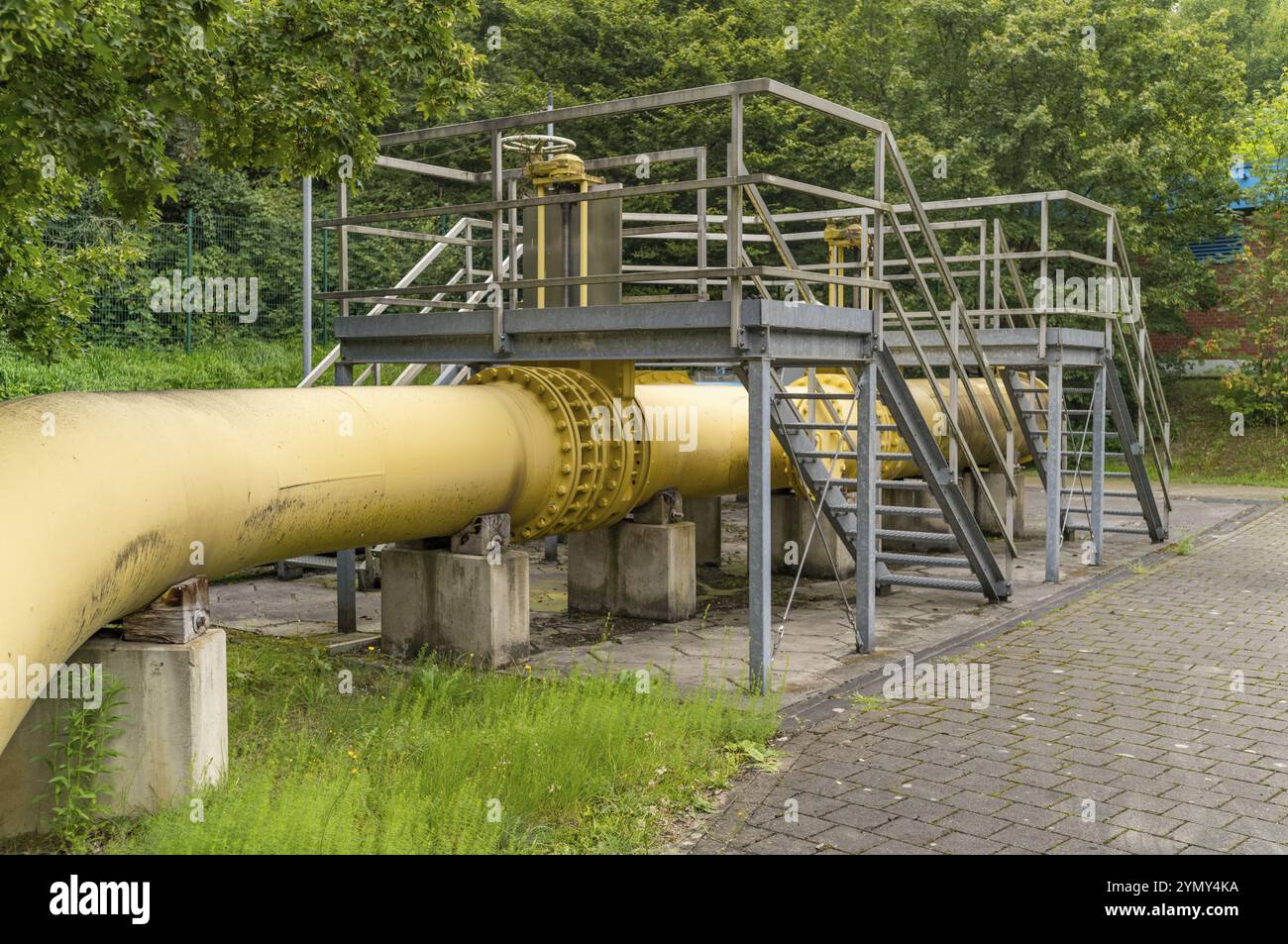 Pumping station for industrial pipelines Stock Photo - Alamy