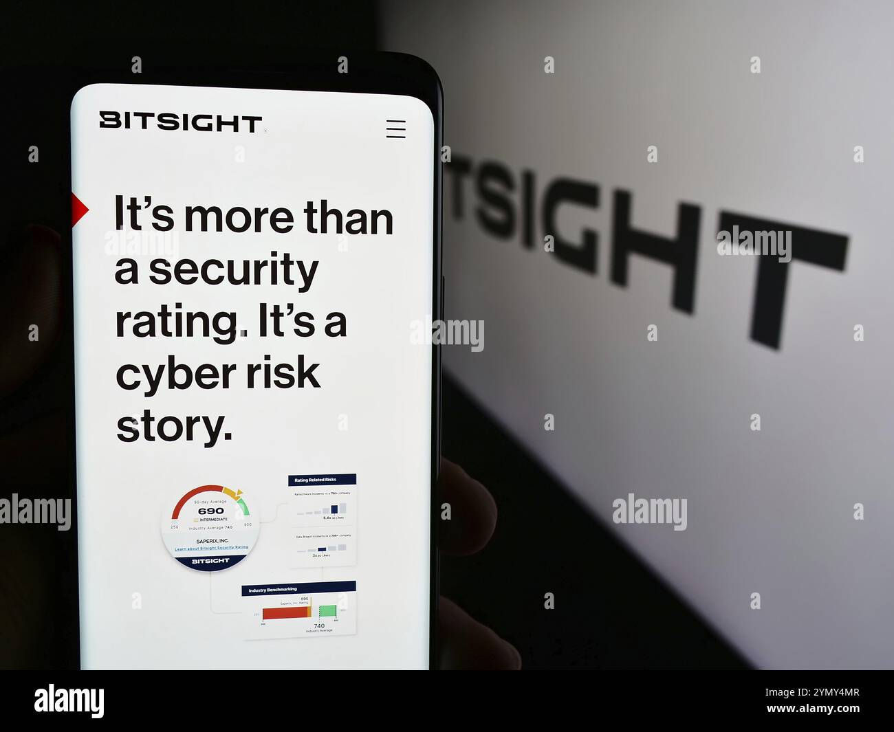 Stuttgart, Germany, 07-14-2024: Person holding mobile phone with web ...