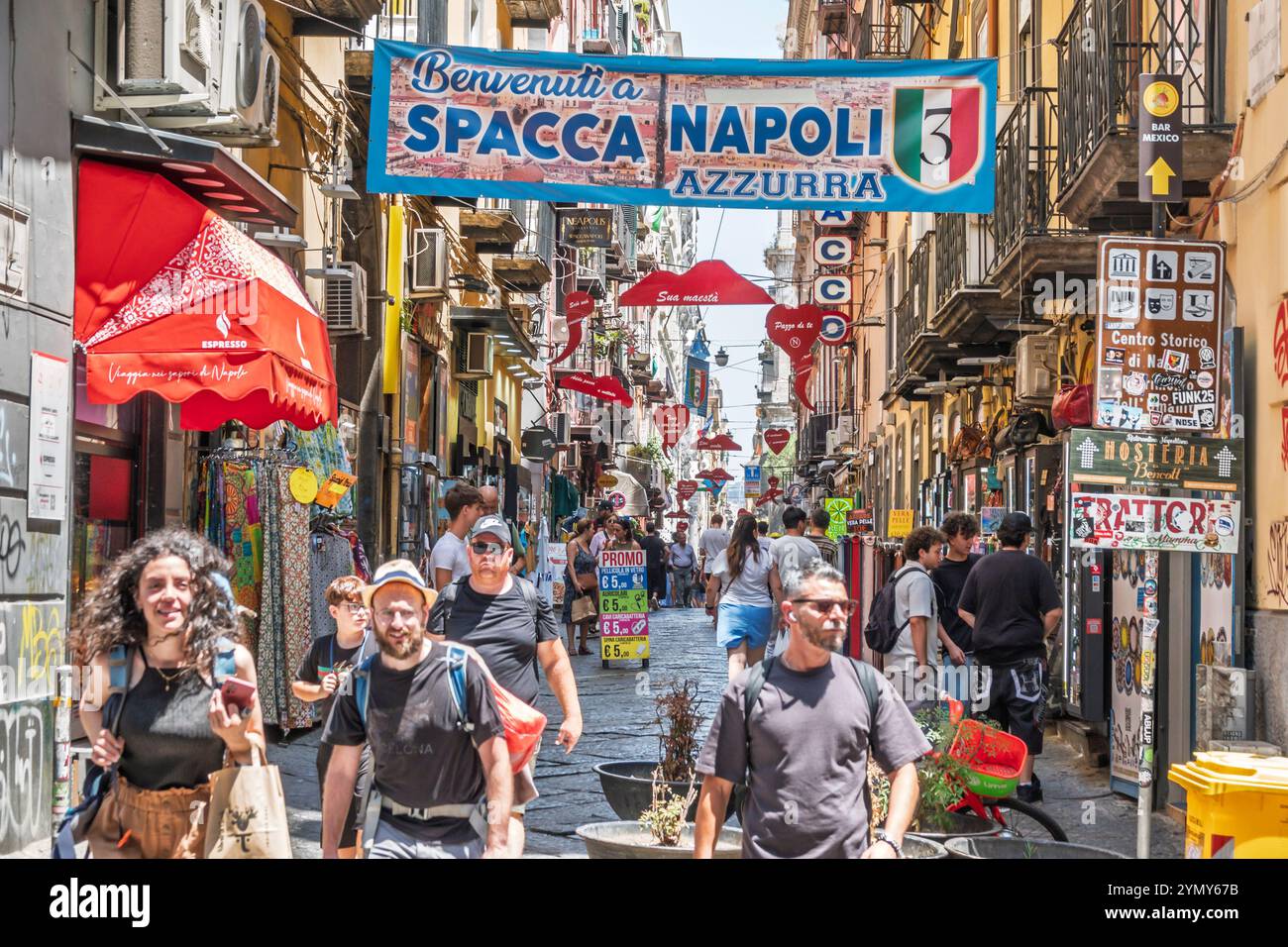Naples Napoli Italy,Centro Storico historic center centre,Via San ...